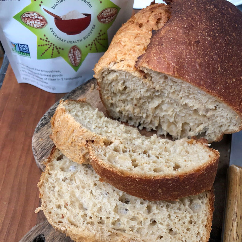 Leftover Oatmeal Baobab Bread - powbab